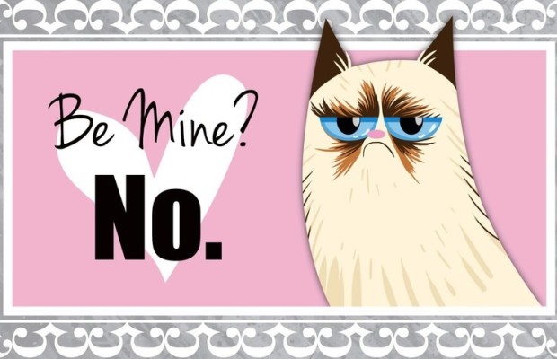 Grumpy Cat Valentine Love Cards - For That Special Someone
