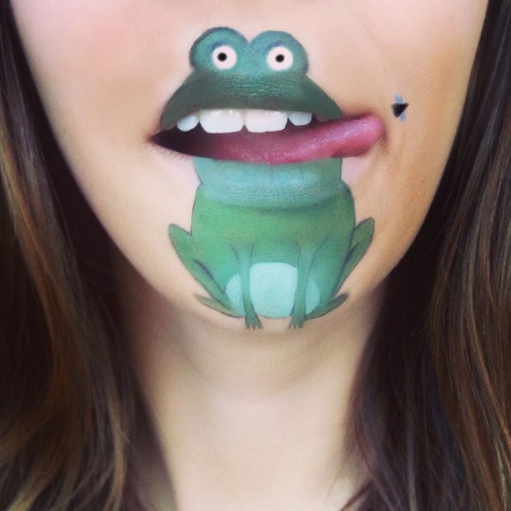 23 Hilariously Clever Cartoon Characters Made Of Makeup By Laura Jenkinson