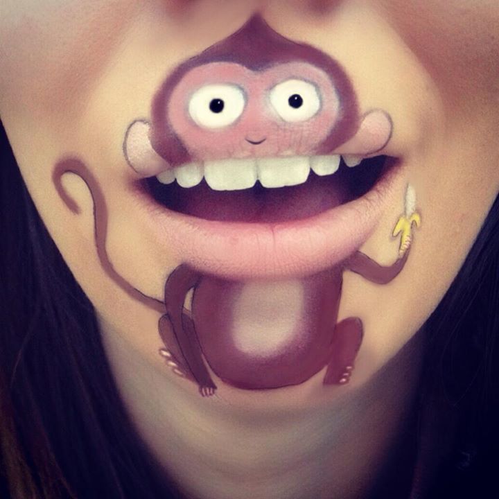23 Hilariously Clever Cartoon Characters Made Of Makeup By Laura Jenkinson