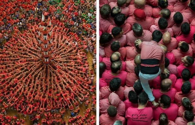Stunning Photos Show Thousands Of People Competing To Build The Tallest ...