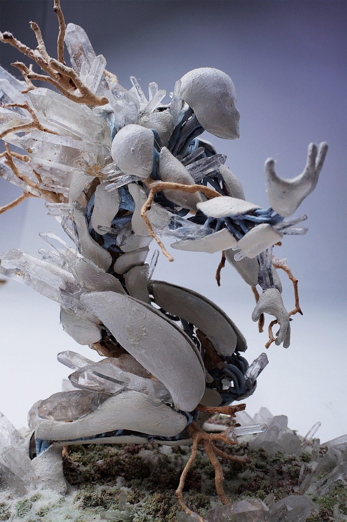 Assemblage Sculptures By Garret Kane Show The Connection Of Men With Nature And The Four Seasons