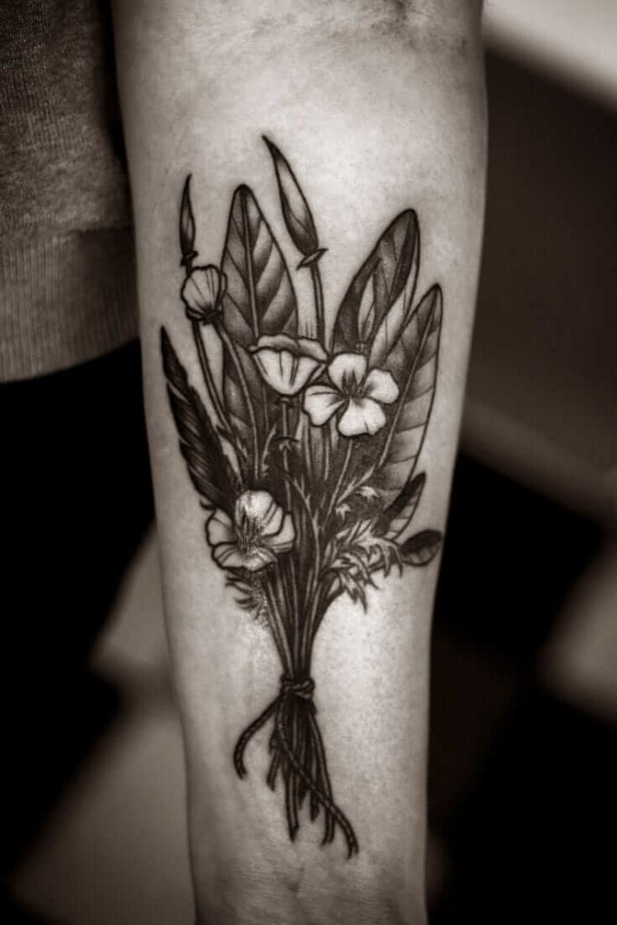 26 Botanical tattoos That Will Show You Are One With Nature