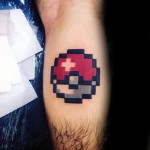 59 Pixel Tattoo Designs That Remind Us How Much We Love Video Games