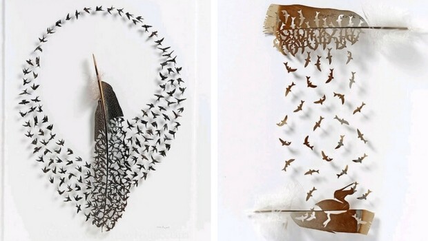 Chris Maynard And His Beautiful Feather Art Will Leave You In Wonder