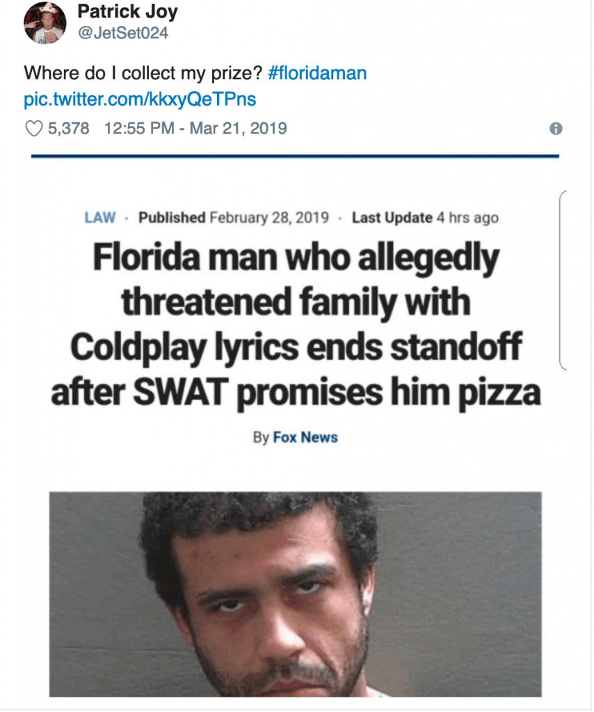 The Florida Man Challenge most hilarious 19 tweets