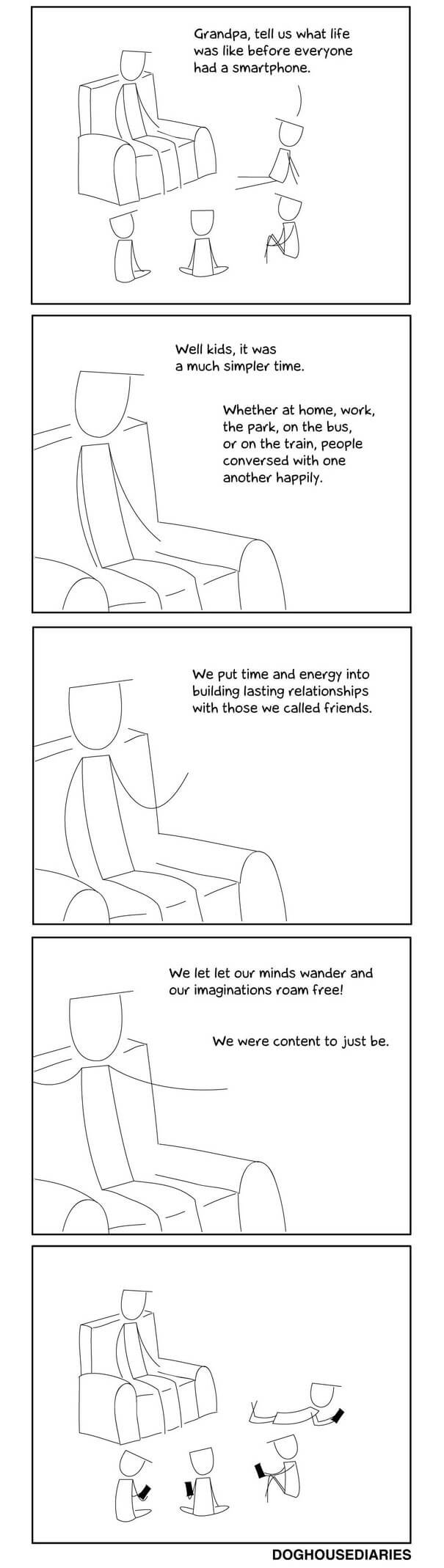 15 Phone Addiction Art Illustrations that Show How Much Our Lives Have ...