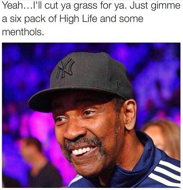 Uncle Denzel: not his best moment, but almost!