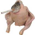 Fish Chicken Smoking - When a Smoking Fish Meets a Chicken