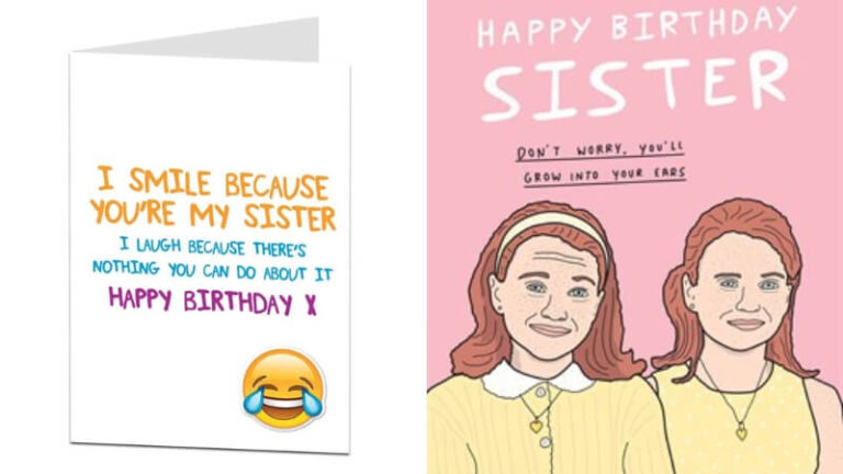 65 Funny Birthday Greetings for Your Sister That She Won't Forget!