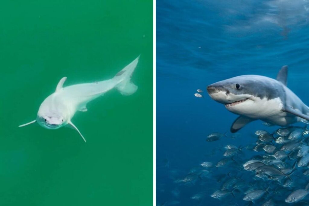 A Rare Sight: Newborn Great White Shark Spotted Off the Coast of California